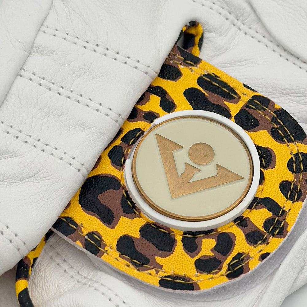 Chelsea Cheetah | Women's Cheetah Print Yellow & White Golf Glove